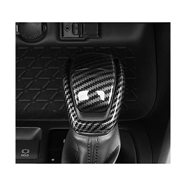 Limeng トヨタハリアーパーツ RAV4 50系 クラウン 220系 最新型ハリアー 全グレード シフトノブカバー シフトレバーガーニッシュ フルーカバータイプ アクセサリー (カーボンファイバnew)商品コード：55078517549...