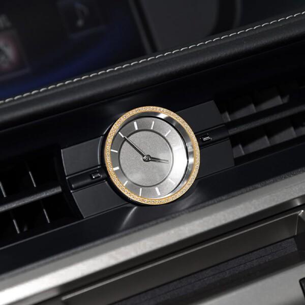 ONGOXD 旧車型 レクサスES(2013-2017) 時計装飾リング クリスタルダイヤモンド車内装飾アクセサリー (簡単取付) (ES 時計装飾リング, （金色）)商品コード：55078685610型番：lexus-NX10系/RX/E...