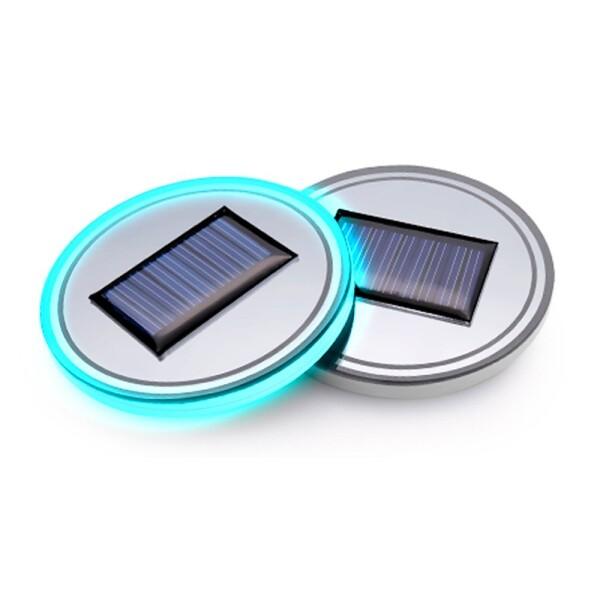 2枚装 イルミネーション 自動車改装 ソーラーコースターランプ 車内デコレーション 専用カーアクセサリ LEDテープ(Toyota トヨタ)商品コード：55078687563型番：CKHOME109サイズ：Toyota トヨタカラー：赤色、...