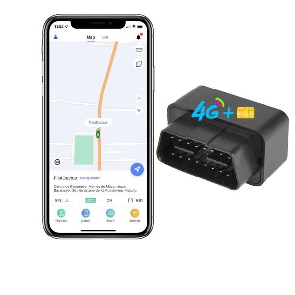 込み 12ヶ月SIMカード利用料（8900円相当）車、トラック用4G LTE OBD2 GPSトラッカー、iOSおよびAndroid用無料アプリ、セキュリティアラーム追跡デバイス、商品コード：55078688603型番：OBD2-Car-G...
