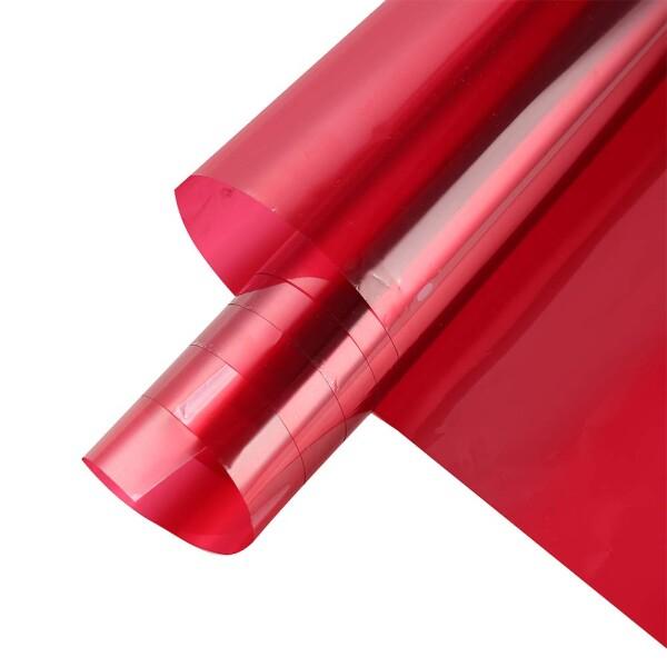 MEGICOLIM 窓ガラスフィルム 装飾用 0.05mm 建築建物 カット 飛散防止 台風防護 防災 地震 防災 2mil厚さ 色透視膜 店の装飾 複数の色 （44cmX1.5m）赤商品コード：55078694396型番：MEG919サイ...