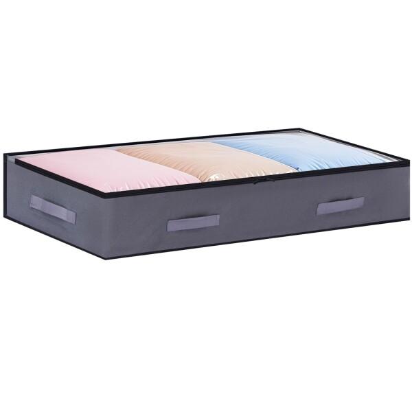 【発売日：2025年07月20日】Boic 布団収納袋 衣類収納 ケース 1個 100*50*18 CM 折りたたみ 不織布 通気性 防塵 ベッド下収納 デッドスペース活用 大容量収納 取っ手付き 布団 毛布 枕 寝具 おもちゃ 衣装 季節...