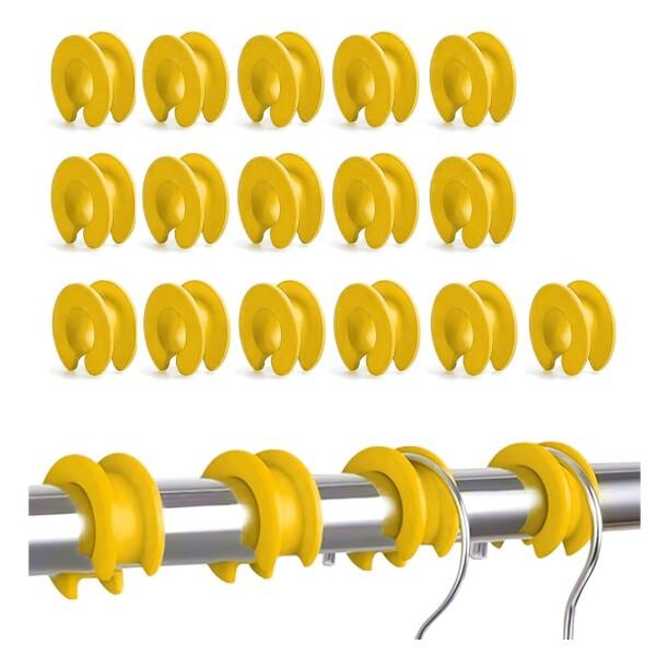 洗濯バサミフック 20個セット シリコン製 防風防滑 伸縮式 室内外兼用 5cm径対応 ベランダ干し 布団干し 簡単取り付け イエロー商品コード：55078701594型番：V-LYGG-002サイズ：黄色です 20カラー：黄色です強風対策...