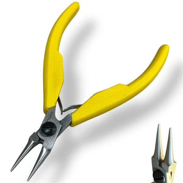 Habo (ハボ) 精密 丸 やっとこ アクセサリー 制作用 工具 丸ペンチ ラウンドノーズ プライヤー ワイヤー 丸める 丸カン 9ピン Cカン ビーズ 手芸 ハンドメイド ヤットコ ジュエリー クラフト リンドストローム スタイル商品コ...