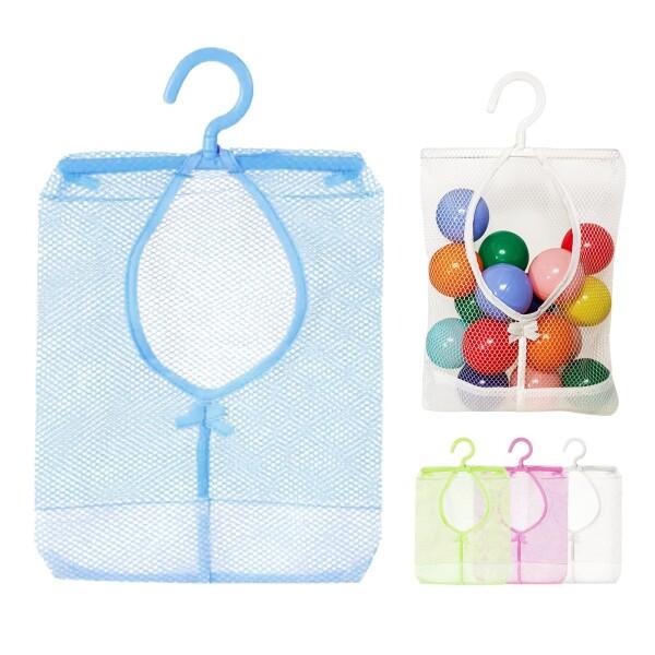 SFTRADE お風呂 収納 オモチャ収納袋 フック付き浴室用ネットポーチ 浴槽用おもちゃオーガナ メッシュバッグ 吊り下げバスケット 浴室 収納ネット 速乾 水切りネット 部屋収納 小物収納 ぬいぐるみ収納 (ブルー)商品コード：5507...