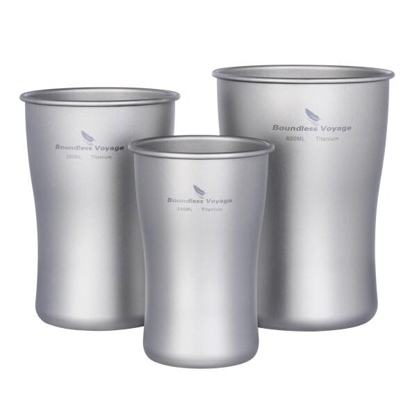 Boundless Voyage チタン ビールグラス ハイボール タンブラー ビール コップ ビールカップ 割れにくい ピクニック アウトドア キャンプ用品 おしゃれ ギフト 父の日 母の日 結婚 誕生日 祝い 還暦 男性 プレゼント (...