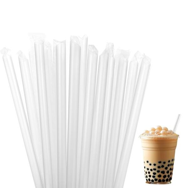 kasanidika タピオカストロー 大きなストロー タピオカ用 ミルクティー 用 使い捨て 業務用 タピオカ飲料用 衛生的 安全無毒 喫茶店 結婚式 誕生日 パール 用吸管 直径11mm×長さ190mm商品コード：55078759167...