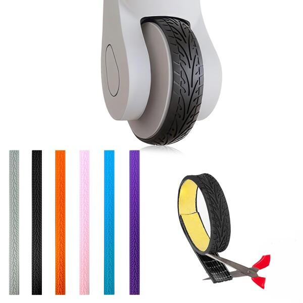 (TUAHOUS) 車輪カバー 8個キャスターカバー 貼り付け静音 シリコン カット可能 キズ防止 汚れ転がり防止 キャリーバッグホイールカバー 荷物用ホ (ブラック)商品コード：55078785074型番：ユニバーサルサイズ：X-Larg...