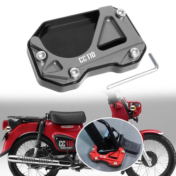 MAORANG FOR クロスカブ CC110 2020-2024 アルミサイドスタンド引伸キックスタンドプレートパッドオートバイアクセサリー cc1100 (チタンカラー)商品コード：55078793014型番：MAORANG-472カラ...