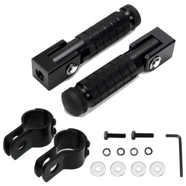 RACEAST M8 オートバイ フットレスト 折りたたみフットステップペグ 左右セット 汎用 CNC滑り止め フロント フットペグ リア フットペグ 90度 折り畳み式 助手席ペダルサポート 適合車種 自転車、スクーター、バイク商品コード...