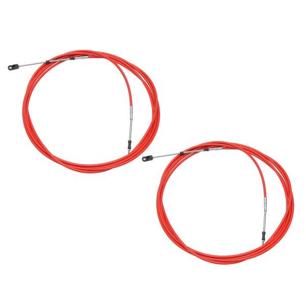 ACROPIX ユニバーサル 600cm 20FT 33C/3300 マリンボートスロットルシフトコントロールケーブル レッド Yamahaに対応船外機用 - 2個セット商品コード：55078797306型番：accar2312220004...