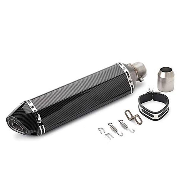 Ranzek for Ninja 250R 250 300 Z250 Z300 2013-2018 ステンレス鋼の排気管、滑り止めマフラーに適しています (470カーボンファイバー)商品コード：55078797318型番：ZQ-246カラー...