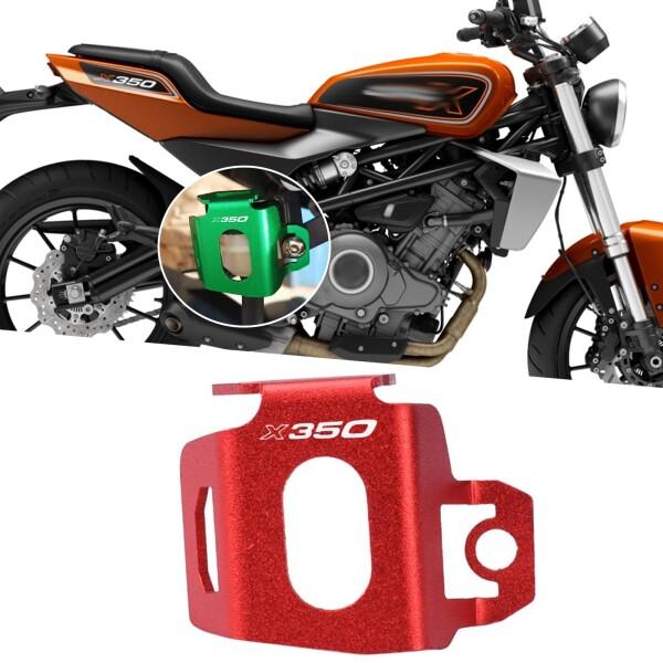 MAORANG FOR X350 x350 2023-2024 リアブレーキオイルボトルカバー保護カバー落下防止オイルカップ保護カバーオートバイアクセサリー x350 (赤)商品コード：55078797598型番：MAORANG-914カラ...