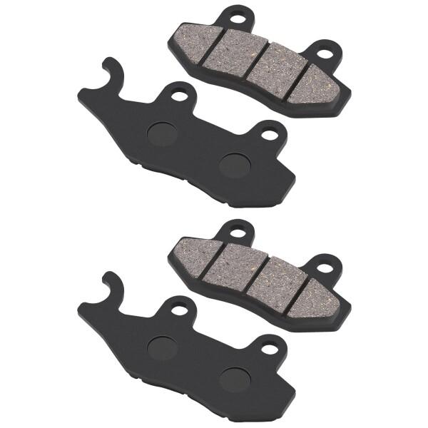 MOACCE バイク用 ブレーキパッド セット フロント＆リア共用 互換性モデル カワサキ EX250/EX300/EX400/NINJA 125/400 スズキ AN250(2007-2008)/AN400(2014-2022)など用 バ...