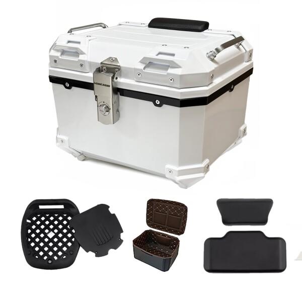 JISYIWOWボックス トップトップケース バイク用 リアボックス 着脱可能式 23L/28L/35L/45L容量 防水防塵 ボックス バックレスト付き ホワイト (35L)商品コード：55078810084型番：15-CNカラー：35L...