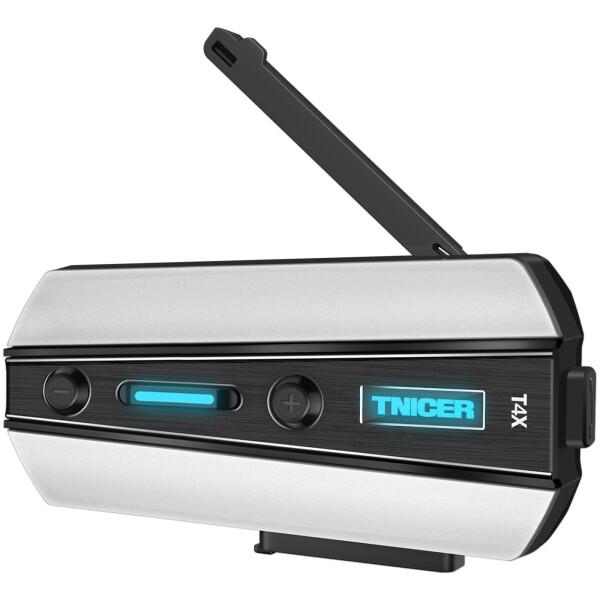 TNICER バイク インカム T4X ENCノイズキャンセルチップ搭載 Bluetooth5.2 インカムバイク用 8人同時通話 40時間連続使用 1000m 通信距離 3種類の音質調整 日本語音声ガイダンス 他ブランドのインカムと接続可...