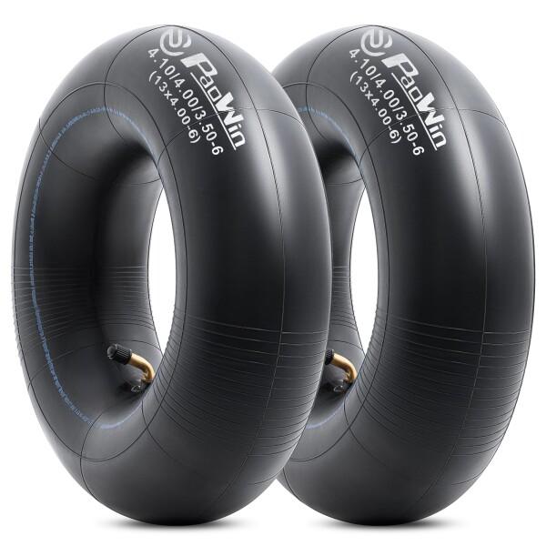 PaoWin 2本,3.50-6 チューブ 肉厚,バルブ TR87,4.10/4.00/3.50-6 タイヤ チューブ,適用 4.10-6 4.00-6 3.50-6 13x4.00-6 耕うん機/芝刈り機/ハンドカート商品コード：5507...