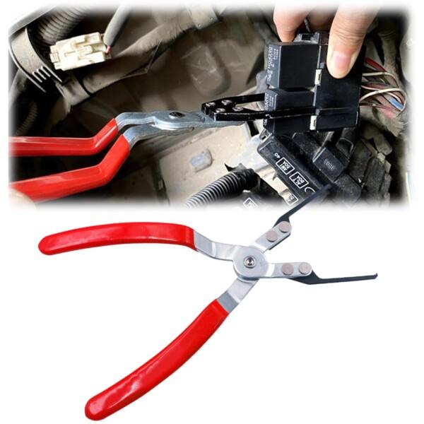 DFsucces リレー取り外し用 リレー引き抜きペンチ クリップクランプツール コネクター外し工具 省力 脱着工具 除去ツール 家具パネル 車メンテナンス 車修理用 (ペンチ1本)商品コード：55078813314型番：ASQ615カラー...
