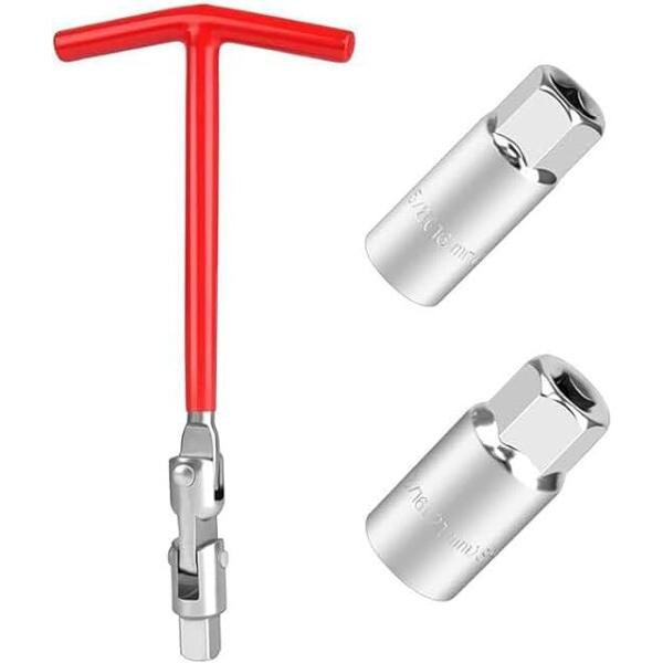 T字型 プラグソケット 16-21mm T型ハンドル プラグレンチ スパークプラグソケット スパークプラグレンチ ソケットレンチ 車 整備 セット商品コード：55078815768【商品内容】 コスパ T字型ハンドル&amp; プラグソケッ...