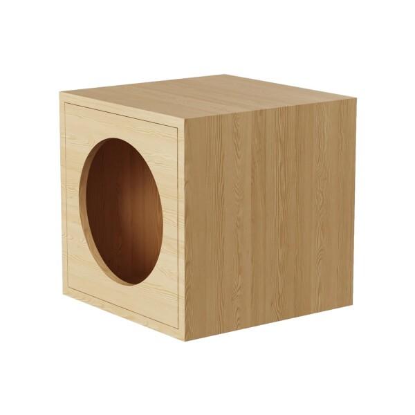 homii カラーボックス 扉付き キューブボックス 収納ボックス ユニットシェルフ オープン 積み重ね可能 組み合わせ自由 日本語取扱書 本棚 収納家具 雑貨収納 玄関用 装飾用 木製 29×29×29cm MDF製 扉付き（大丸穴装飾）...