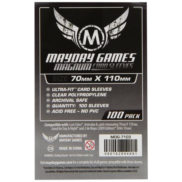 Mayday Games Large Card - Lost Cities - Sleeves (Clear - 100)70x110mm商品コード：55078924196型番：MDG7103カラー：透明