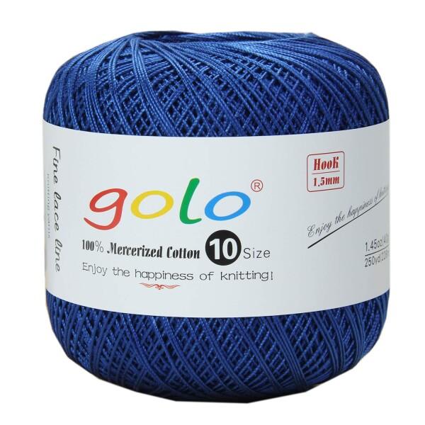 レース糸 毛糸 10番 40g 約228m 手編み用 かぎ針編み糸 ロイヤルブルー610商品コード：55079239349サイズ：Size 10カラー：610インディゴこの毛糸は100%ロングステープルコットンを使用しており、表面が滑らかで...