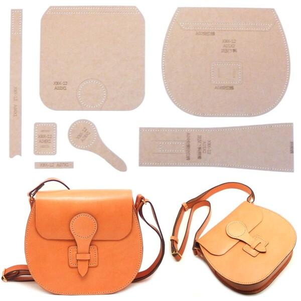 (アイランドパピー) レザークラフト 硬質紙製 型紙 革 長 財布 バッグ カバン 説明シート付き (丸型ショルダー)商品コード：55079240432型番：IP-KTカラー：丸型ショルダーレザークラフト用の型紙、製作説明シート付きです。型...