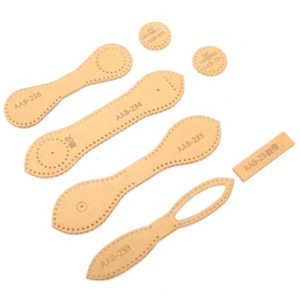 （Island Puppy） キーストラップ ハンドメイド アクリル 型紙 レザークラフト デザイン 道具 (4種)商品コード：55079240458サイズ：4種レザークラフトでお洒落なキーストラップが作成できるアクリル型紙です。かわいい4...