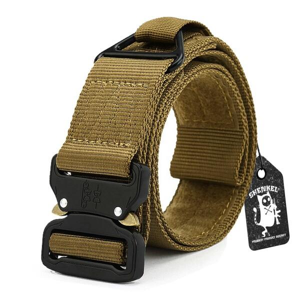(アルファレーベル) SHENKEL Cobraタイプ メタルバックル リガ―ベルト 幅(約)45mm (TAN タン) ワンタッチ タクティカル ベルト CQB ラペリング ミリタリー サバイバルゲーム商品コード：55079242032型...