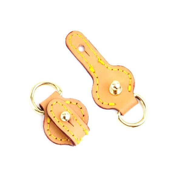 (jiesinlov) Vachetta 肩紐 改造バッグ ハードウェア保護用改造 耐摩耗バックル (蜜蝋-1)商品コード：55079242254型番：Jb01サイズ：8cmカラー：蜜蝋-1【素材】高級バチェッタレザーと金具から作られていま...