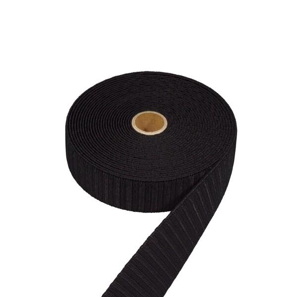 金天馬 段織ゴム 5m 段織 ウエストゴム スカート スラックス 裁縫 洋裁 手芸 補修用 日本製 (30mm 黒)商品コード：55079242755型番：KW-AM-08カラー：30mm　黒ポリウレタン　レーヨン　日本製