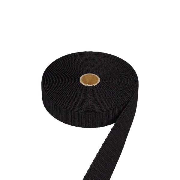 金天馬 段織ゴム 5m 段織 ウエストゴム スカート スラックス 裁縫 洋裁 手芸 補修用 日本製 (25mm 黒)商品コード：55079242757型番：KW-AM-08カラー：25mm　黒ポリウレタン　レーヨン　日本製