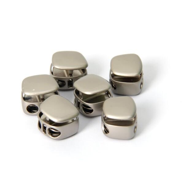 Increased Fire コードストッパー 2つ穴 穴3.6mm 6個入り 紐止め金具 コードストッパー 紐 ストッパー コードロック 留め具 帽子用あごひも コードロック 手作り 留め具 材料 素材 パーツ DIY 手芸 ハンドメイド...