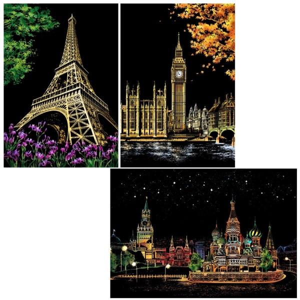 (ADOSSY) スクラッチアート キット A3 セット 風景 趣味 インテリア 大人 初心者セット おうち時間 飾れる 絵 (A)商品コード：55079244099型番：230912009サイズ：A3カラー：Aペンで削るだけで出来ちゃう!...