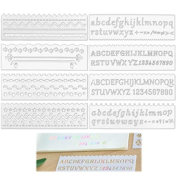 PAVIKE ステンシルシート 製図用テンプレートステンシルアルファベット 小学生 子供 絵画 塗り絵 ステンシル定規 再利用可能 製図用 定規セット 数字/波線/ハート/星/かわいい動物商品コード：55079249936型番：PAVIKE...