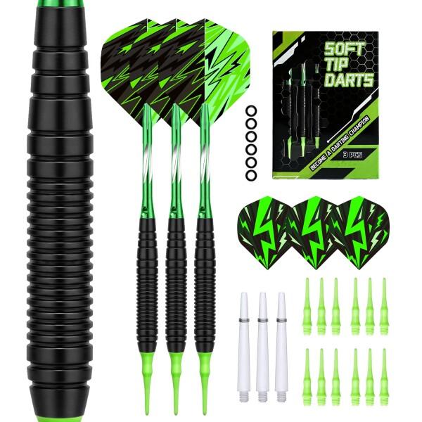 WAYARRIVAL ソフトダーツセット 19g 初心者〜中級者向け |ニッケル合金バレル採用 | 消耗品を気にせず練習できる 充実のフルセット商品コード：55079252429型番：WA01カラー：グリーン【扱いやすい19g&amp;高耐...