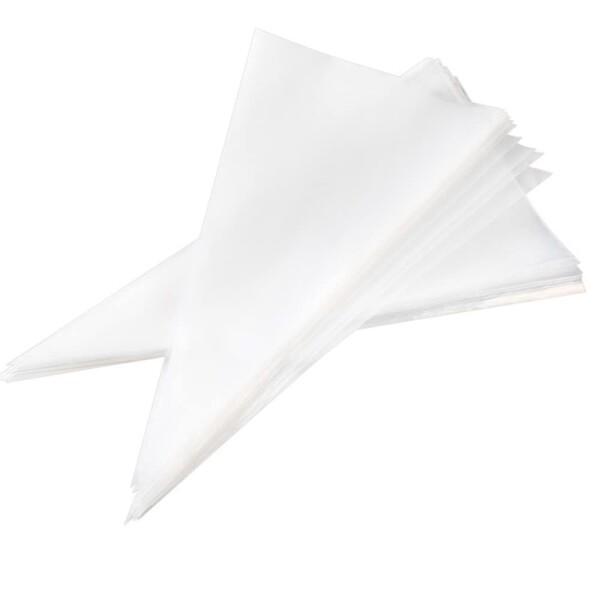 絞り袋 PE しぼり袋 50枚入 使い捨て ポリエチレン お菓子作り 14インチ 製菓 道具 ケーキのデコレーション用品 生クリーム ビニール 業務用 210×370mm商品コード：55079261091型番：FXPEpastrybag50...