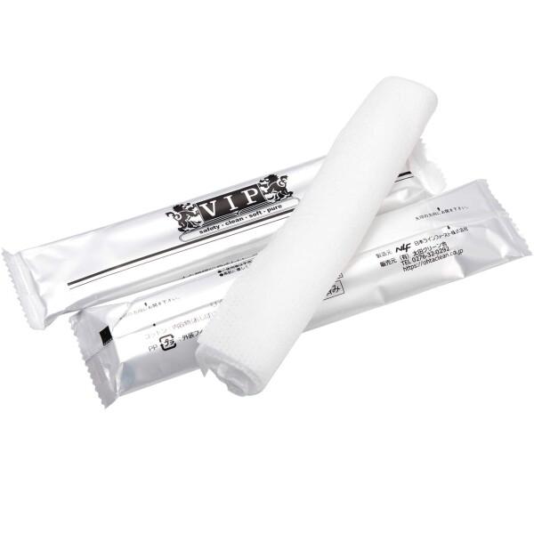 高級コットンおしぼりVIP 28x24cm 綿100％ 日本製 200本入り商品コード：55079290262型番：VIP200サイズ：280mm x 240mm日本国内製だから安全安心　VIPおしぼり　パールフィルム包装サイズ:280mm...