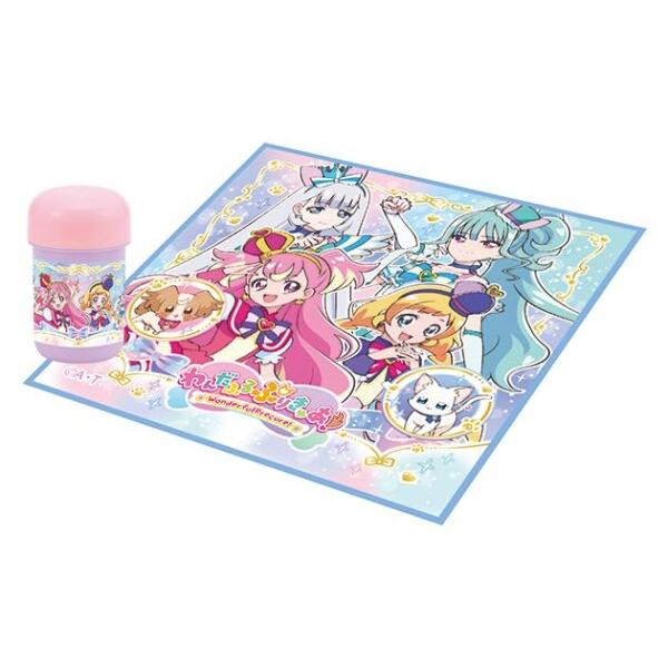 小森樹脂 わんだふるぷりきゅあ おしぼりセット商品コード：55079290263サイズ：29×33cmカラー：ピンク、パープル、ホワイト生産国:日本こどもに人気のプリキュアシリーズ