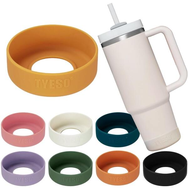 スタンレー タンブラー用 シリコン ソコカバー スリムクエンチャー0.88L/1.18L(30/40oz)互換 Stanley THE QUENCHER 0.88L/1.18L Compatibility TYESO スタンリー (キャラメ...