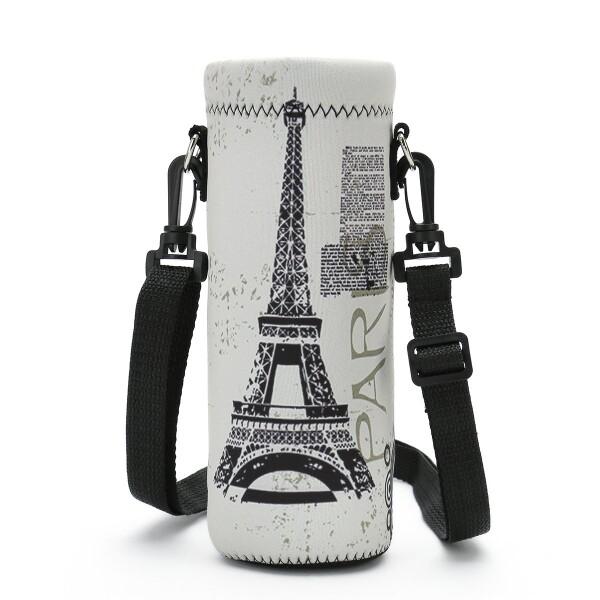 iColor 水筒カバー 携帯式ボトルカバー 水筒ケース 調節可能なショルダーストラップある 3.34インチ(約8.5cm)以下直径のボトルに合う (1000ml, ICPBC-02)商品コード：55079291404型番：ICPBCサイズ...