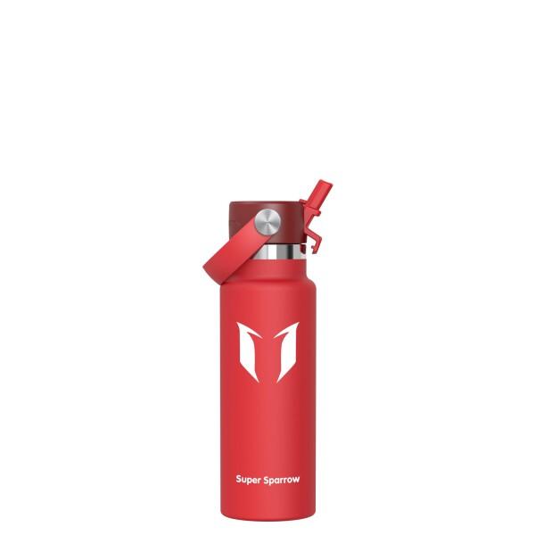 Super Sparrow 水筒 350ml FlipFlow 保冷保温 真空断熱 ステンレスボトル ストロー付き水筒 BPAフリー 漏れ防止 ウォーターボトル 学校・仕事・ジム・旅行・アウトドア対応商品コード：55079292704型番：...