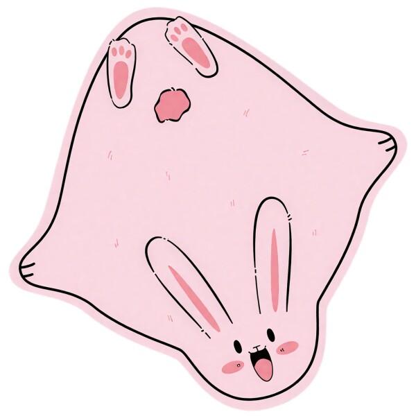 ランチクロス 巻くだけ保冷 くっつくクロス 60*61cm お弁当包み 保温 軽量 吸水 カメララップ くっつき ペタペタ おにぎりケース くっつきタオル マルチ 化粧ポーチ 動物柄 (ピンクウサギ)商品コード：55079293490型番：...