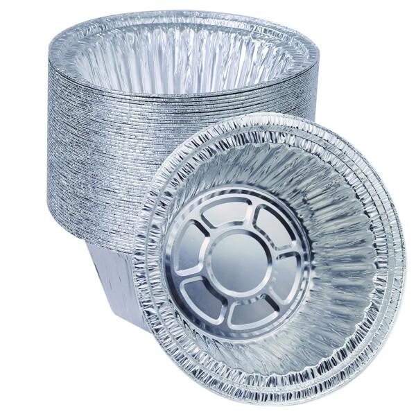 Desirable アルミ鍋 750ml/50枚 丸鍋 直火 使い捨て アルミ皿 外径18.3cm ラーメン うどん 一人鍋 アウトドア キャンプにも商品コード：55079297407型番：D-1135サイズ：750ml/50枚カラー：シル...