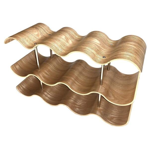 (Natura Style)木製 ワインラック ボトルホルダー スタイリッシュ ディスプレイ インテリア (11本用)商品コード：55079326822サイズ：11本用カラー：木