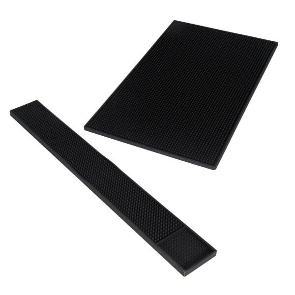 シンプルチョコ バーマット カウンターマット 長さ別2枚セット PVC 滑り止め効果 ノンスリップ キッチン (8×60cmと30×15cm)商品コード：55079326907型番：BARM20230218サイズ：8×60cmと30×15c...