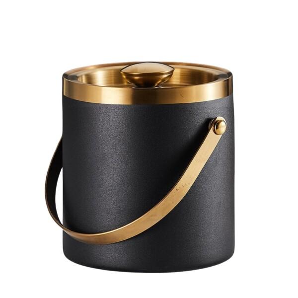 アイスペール 溶けない 二重構造 全ステンレス構造 アイスバケット ステンレス 氷入れ 真空断熱 ハンドルとフタ付 保冷用 2L 3L 大容量 プロ仕様 家庭用 業務用 (3L, A)商品コード：55079327076型番：54511216...