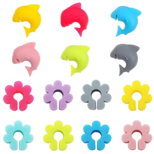 (CTRICALVER) ガラス識別子 シリコンドリンクマーカーワイングラスチャーム，カクテルパーティー、ファミリーディナー、パーティー（14個）商品コード：55079327098型番：M231カラー：マルチカラー高品質の素材:これらのドリ...