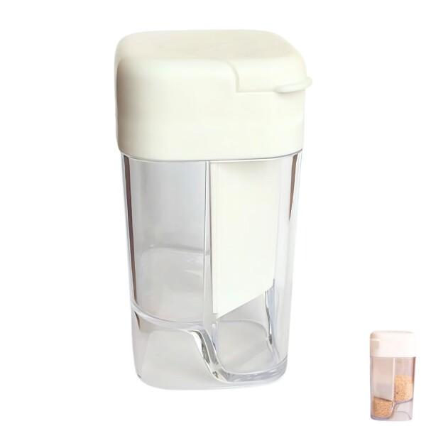 ひとふり計量ボトル 計量粉末だしボトル 小さじ約1杯分 ひとふりで出てくる 調味料商品コード：55079342984型番：2065サイズ：小さいひとふり小さじ約1杯分(4g)が出てくる特殊構造です。粉末だしや顆粒だしを醤油や塩コショウのよう...