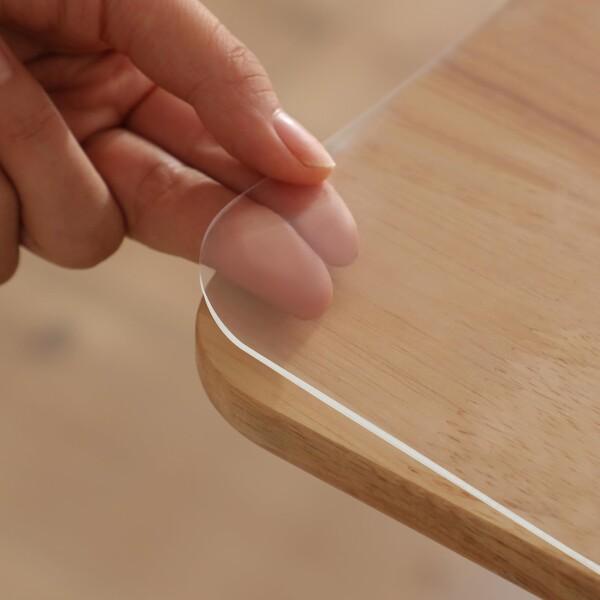 Yiwbj テーブルクロス 透明 50x180cm 厚さ2mm PVC製 テーブルマット 長方形 デスクマット 無臭 ビニール 矩形 テーブルカバー 防水 汚れ防止 撥水加工 (透明 2mm, 50*180cm)商品コード：55079344...